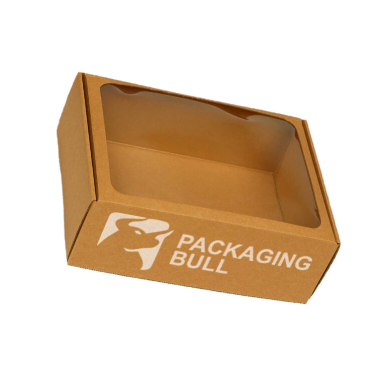 Kraft Boxes With Window -Custom Window Kraft Boxes - Packaging Bull UK